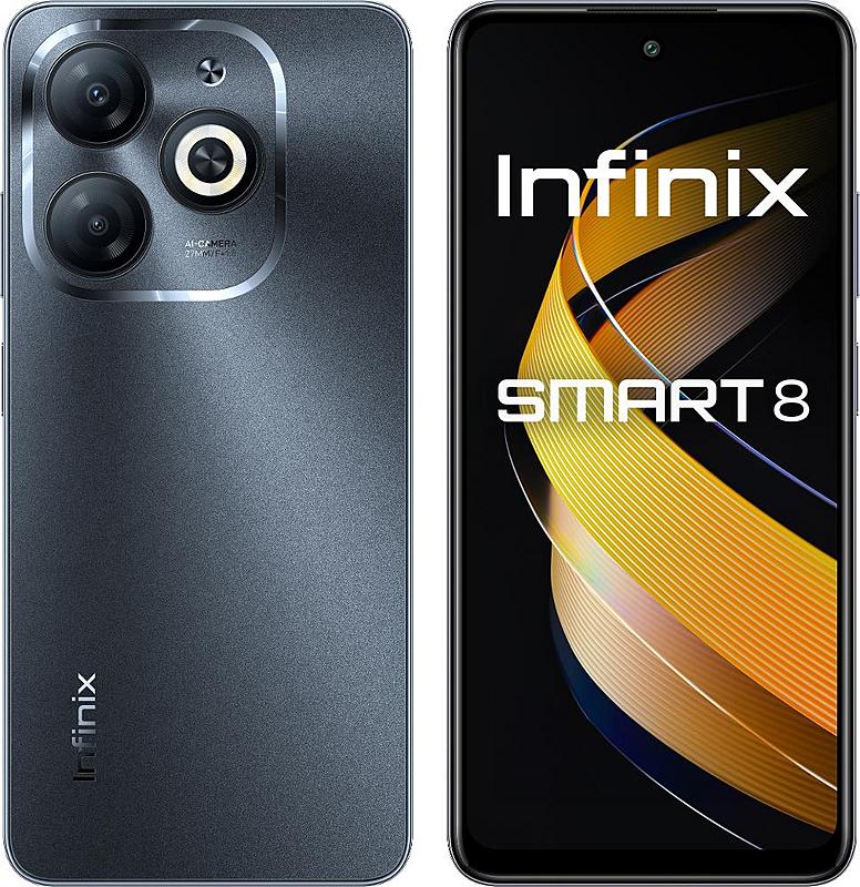 Infinix Smart 8 3GB +64GB Black – Spořílek.cz