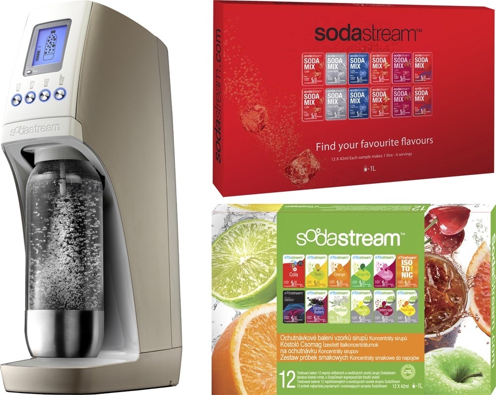 SodaStream Sada REVOLUTION Champ/Tinan + 2x PP12 – Spořílek.cz