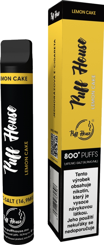 Puff House E-CIGARETA 800 LEMON CAKE – Spořílek.cz